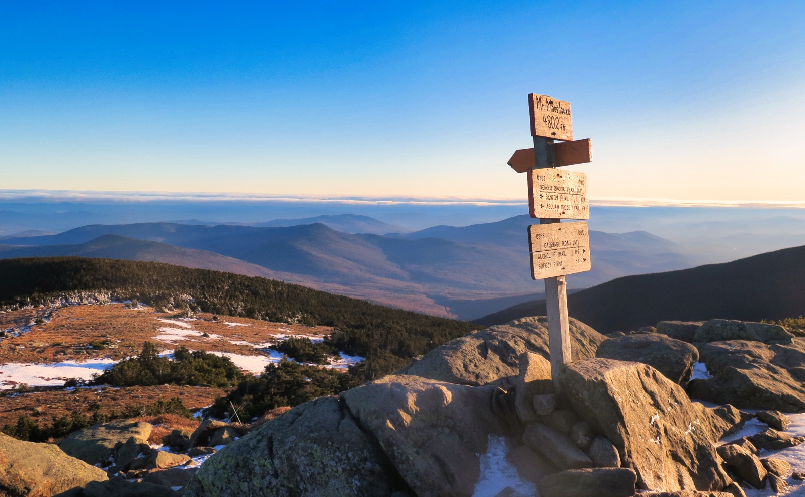 Trip Report: Golden sun on Moosilauke – Protean Wanderer